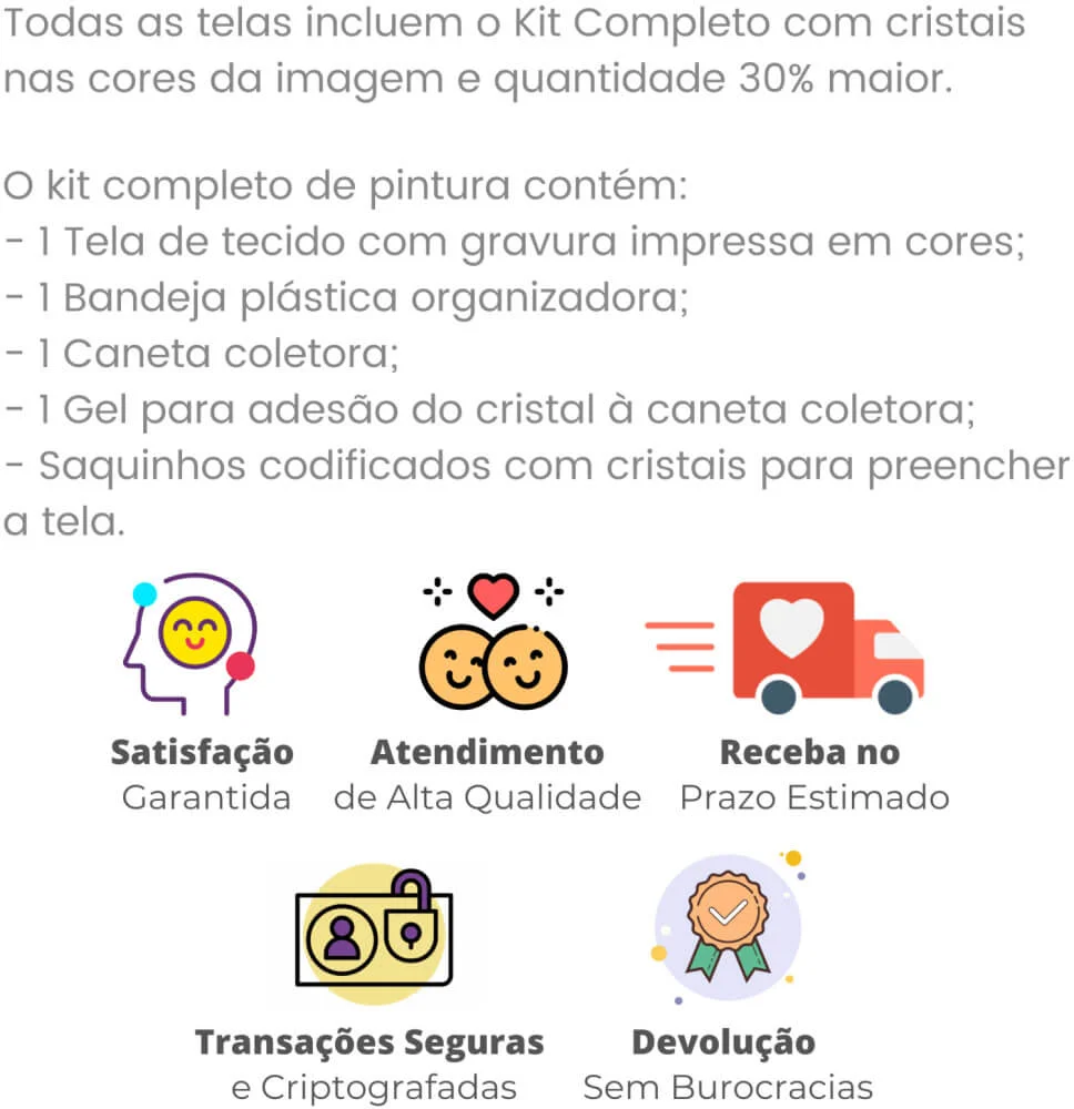 30x30cm – Nossa Senhora da Conceição Aparecida – Kit Pintura Diamante ...
